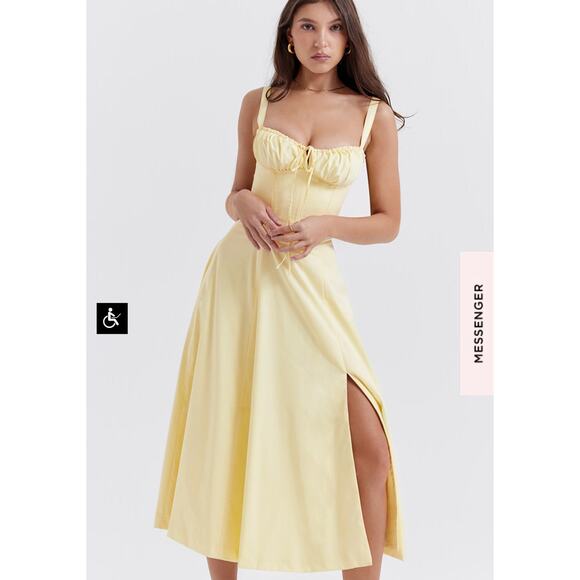 House of CB | Dresses | Carmen Buttercup Bustier Sundress House Of Cb ...